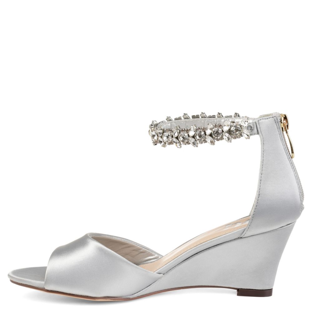 Grey Journee Collection Womens Connor Wedge Sandal | Rack Room Shoes