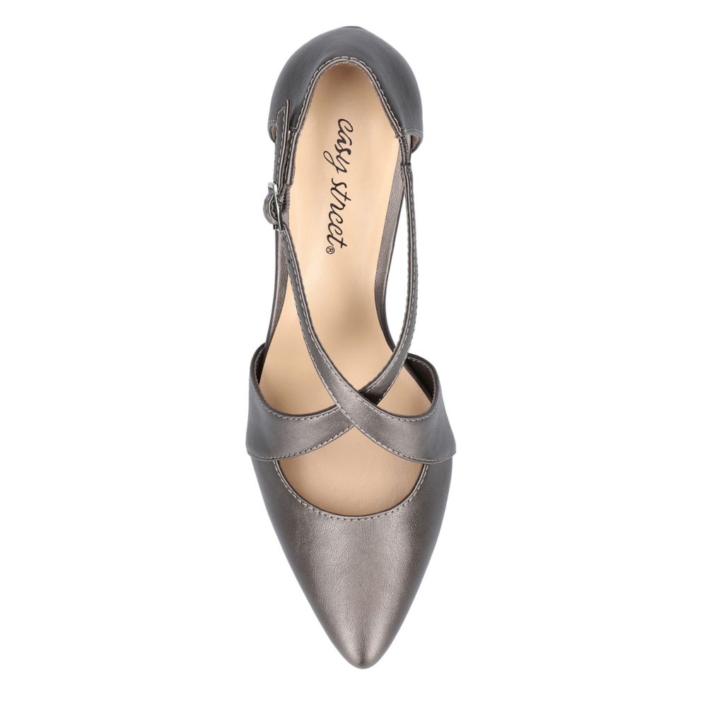 Pewter Easy Street Womens Elegance Pump Rack Room Shoes