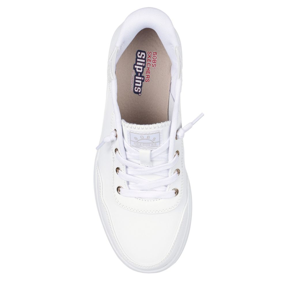 White Skechers Womens Slip-ins Skipper Keep It Sweet Sneaker | Rack ...