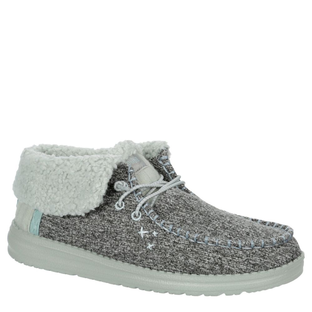 Grey Heydude Womens Wendy Fold Slip On Sneaker Rack Room Shoes