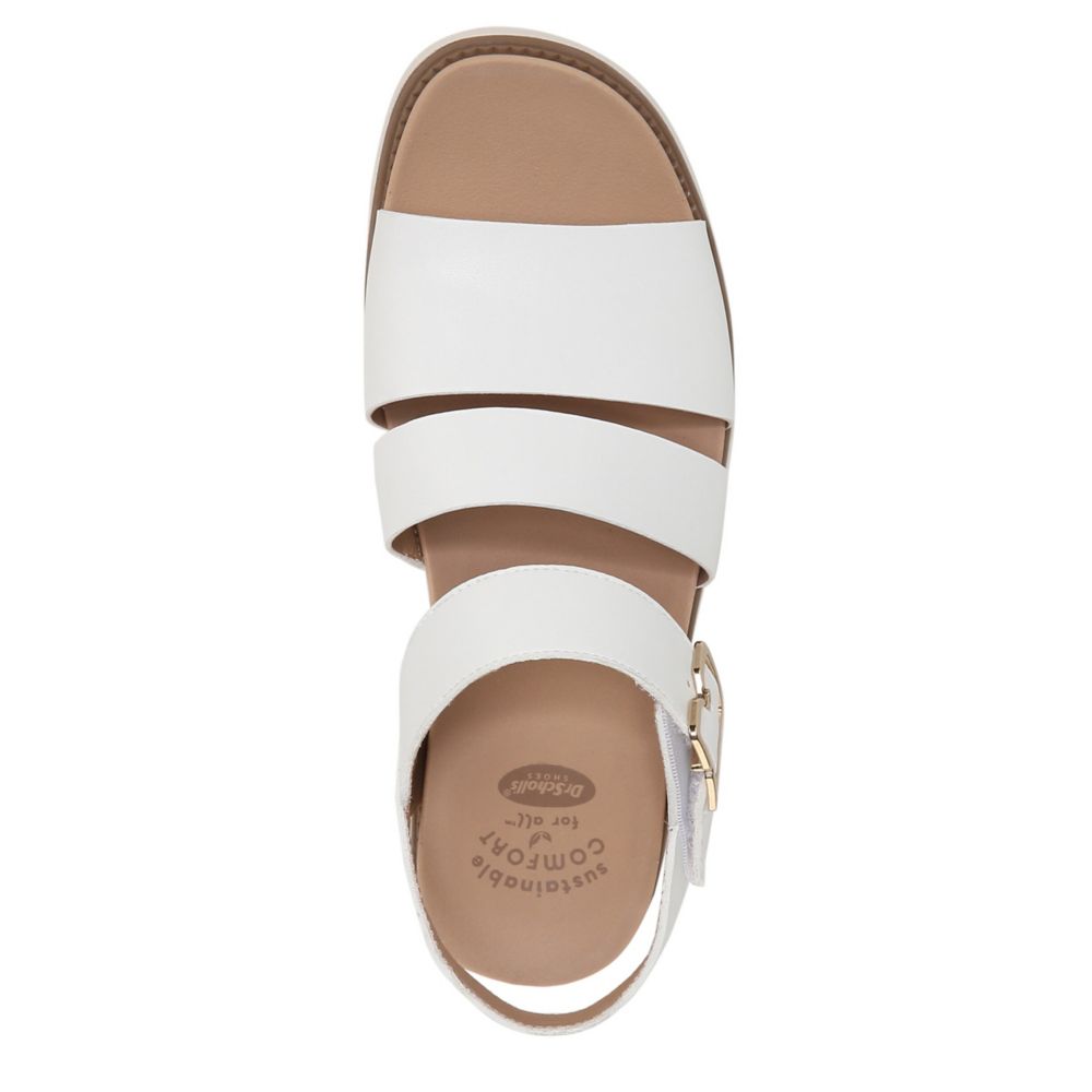 White Dr. Scholl's Womens Island Glow Wedge Sandal | Rack Room Shoes