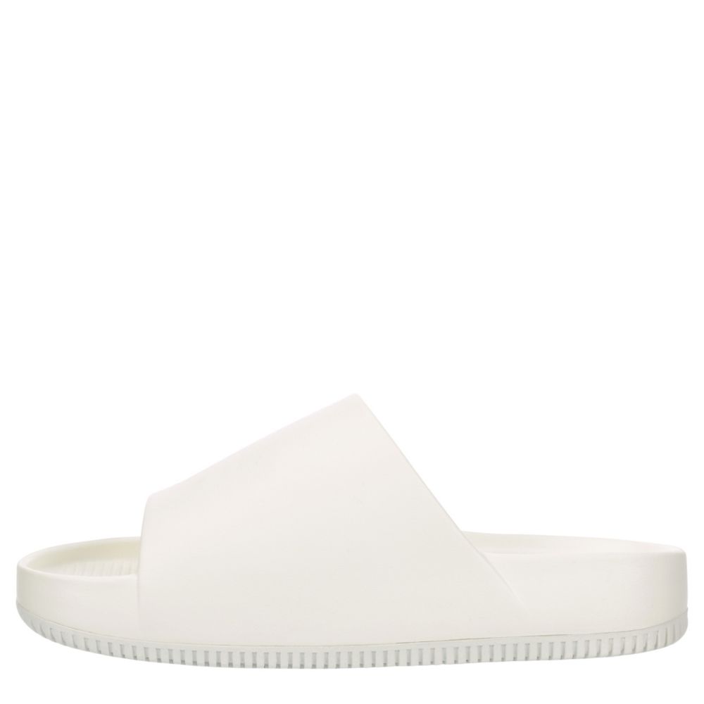 White Nike Mens Calm Slide Sandal | Rack Room Shoes