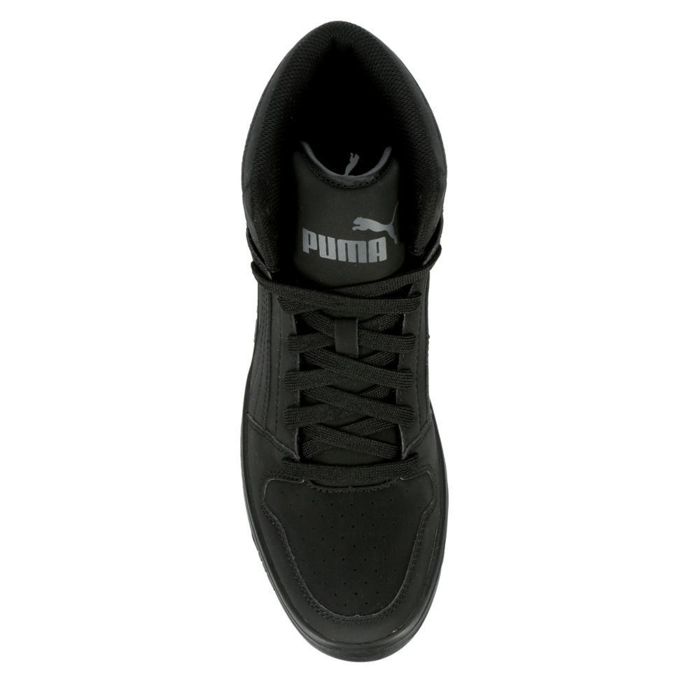 Black Puma Mens Rebound Layup Sneaker | Rack Room Shoes